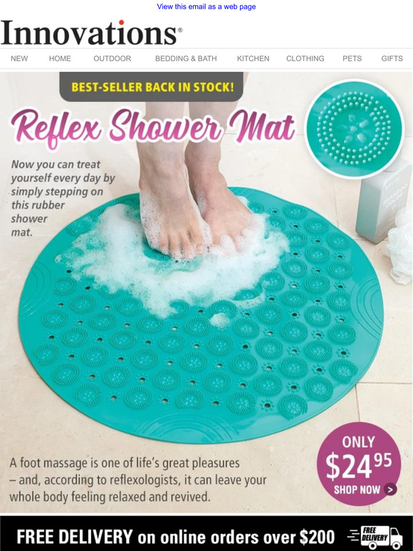 Innovations: Best-seller Back in Stock: Reflex Shower Mat | Milled