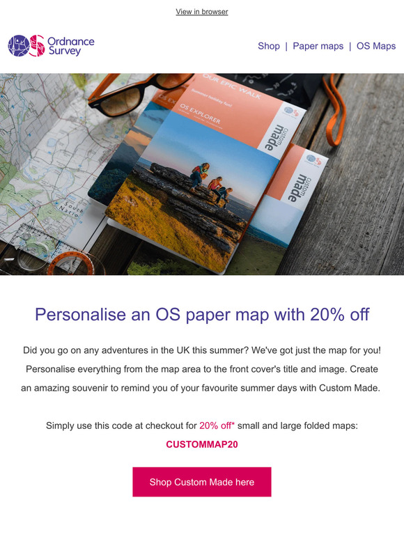 Ordnance Survey: Design your own staycation map | Milled