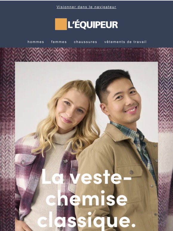 L’Équipeur: C’est la saison des vestes-chemises. | Milled
