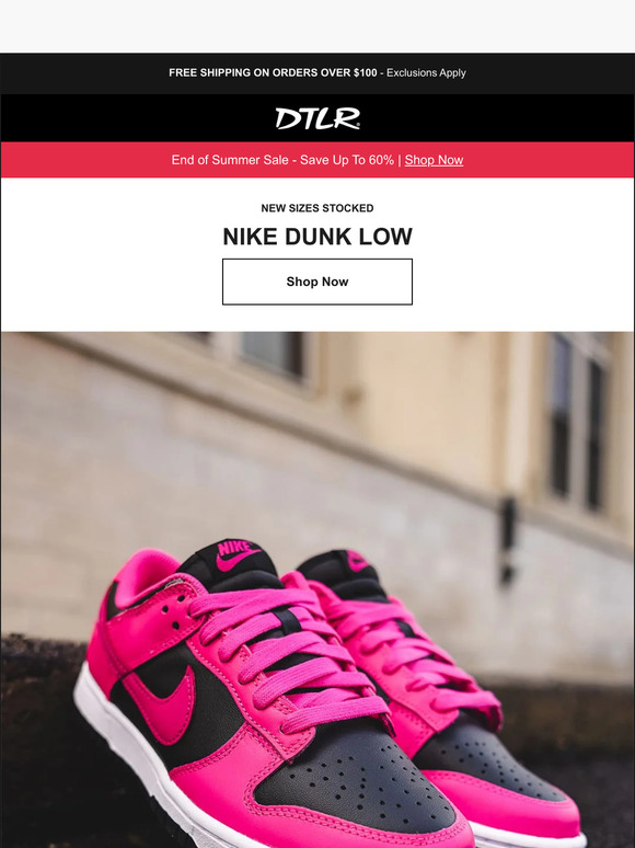 DTLR: New Nike Dunk Low 'Fireberry' | Now Available | Milled
