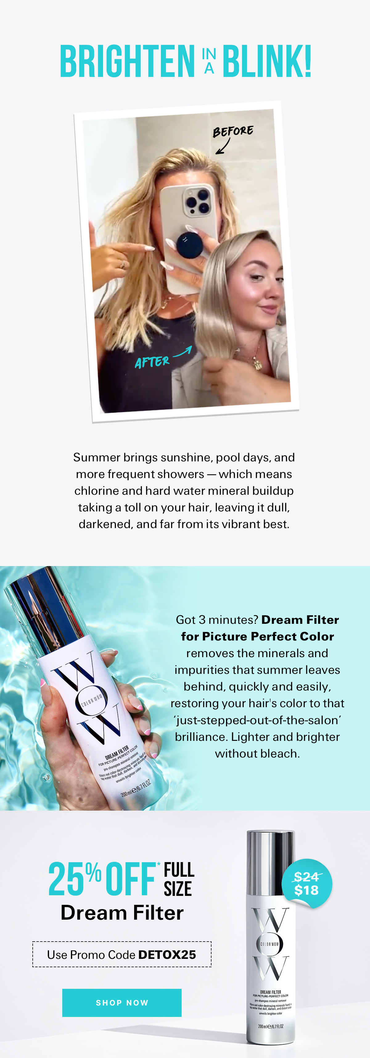 Color Wow: 3 minute miracle for brassy, lackluster color | Milled