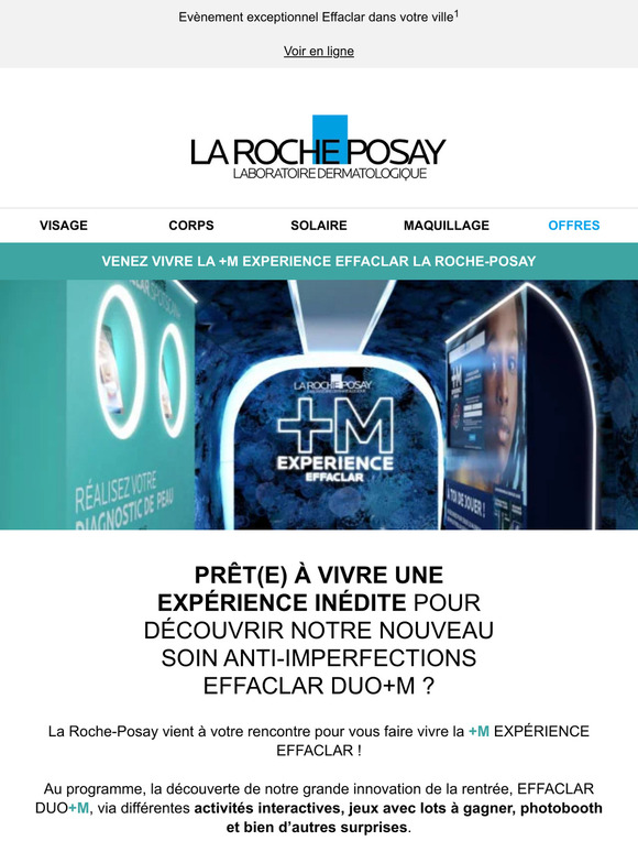 La Roche-Posay: Votre invitation pour vivre la +M expérience Effaclar ...