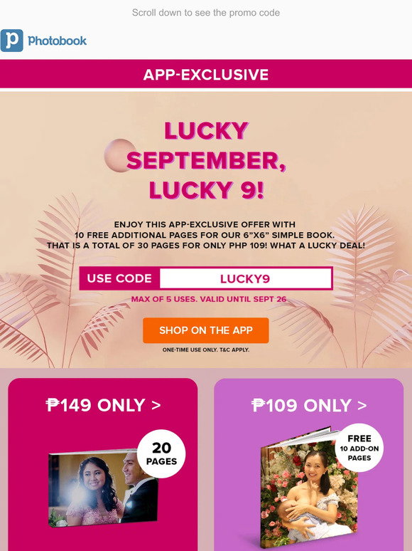 Photobook (MY): 🤞 App-exclusive: ₱109 ONLY 6”x6” Simple Book with 30 ...