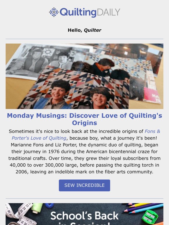 Fons & Porter: Marianne & Liz’s Incredible History 📖 | Milled