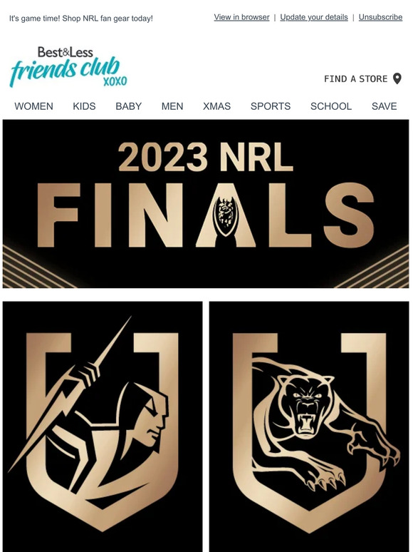 Best & Less: SCORE: Finals Footy gear you must have 🏉 | Milled