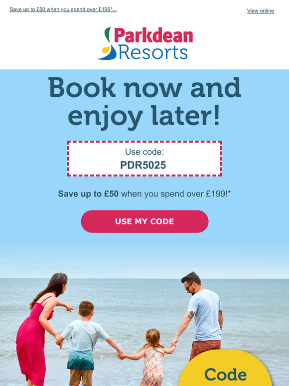 Park Resorts: Code PDR5025 expires tonight | A treat to the — family ...
