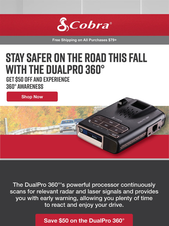 Cobra Electronics: Stay Safer on the Road this Fall with the DualPro ...