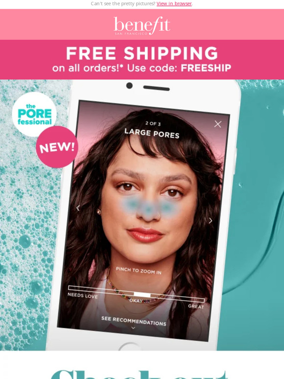 Benefit Cosmetics: NEW Pore Analysis Tool! 🤳 | Milled