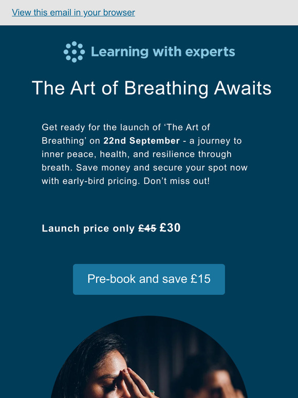Learning with Experts: Breathe easy! Enrol for The Art of Breathing ...