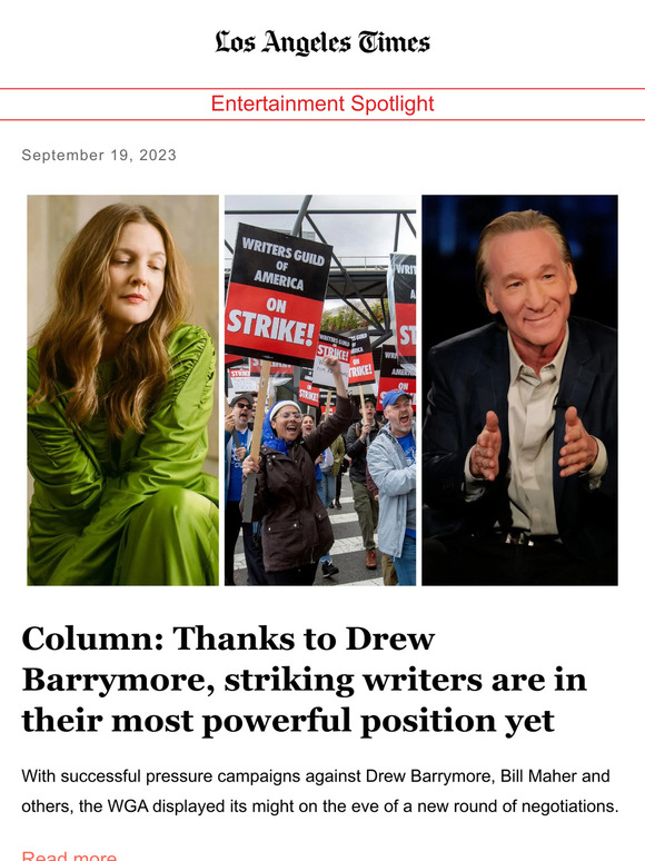 Los Angeles Times: Why striking writers are in their most powerful ...