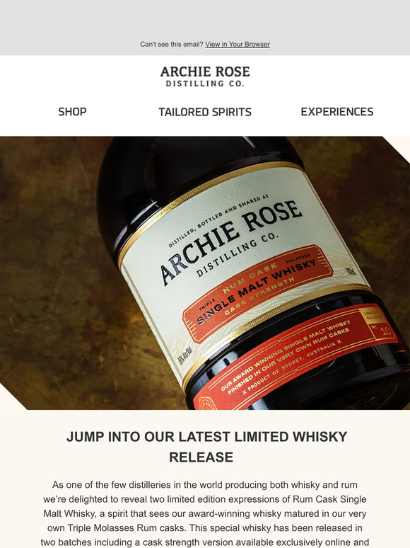 Archie Rose: New Rum Cask Single Malt Whisky 🥃 | Milled