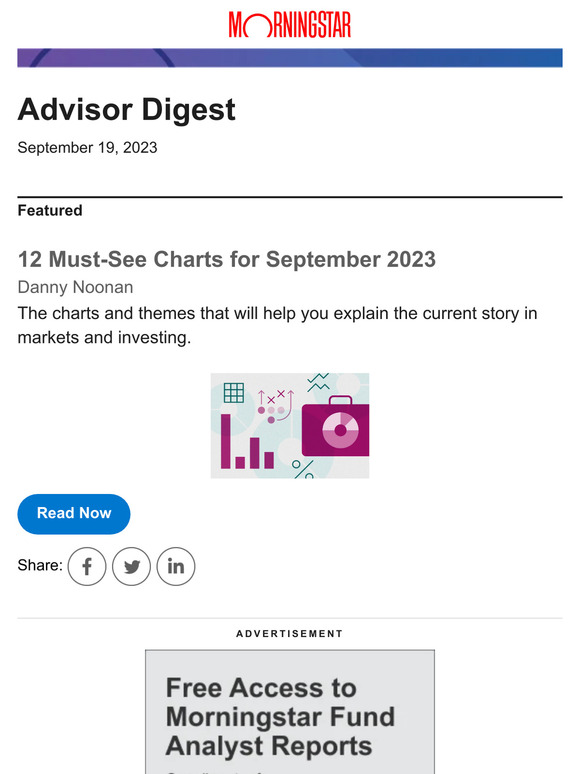 Morningstar: 12 Must-See Charts for September 2023 | Milled
