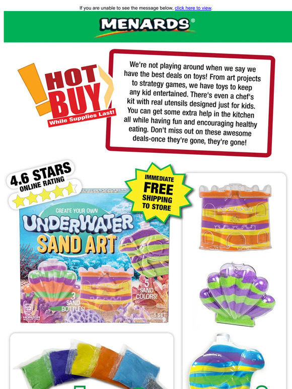 Menards: HUGE Savings on Toys, Toys & More Toys! | Milled