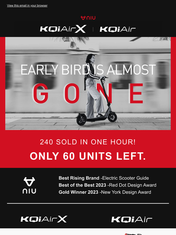 NIU: ONLY 60 UNITS LEFT! | Milled