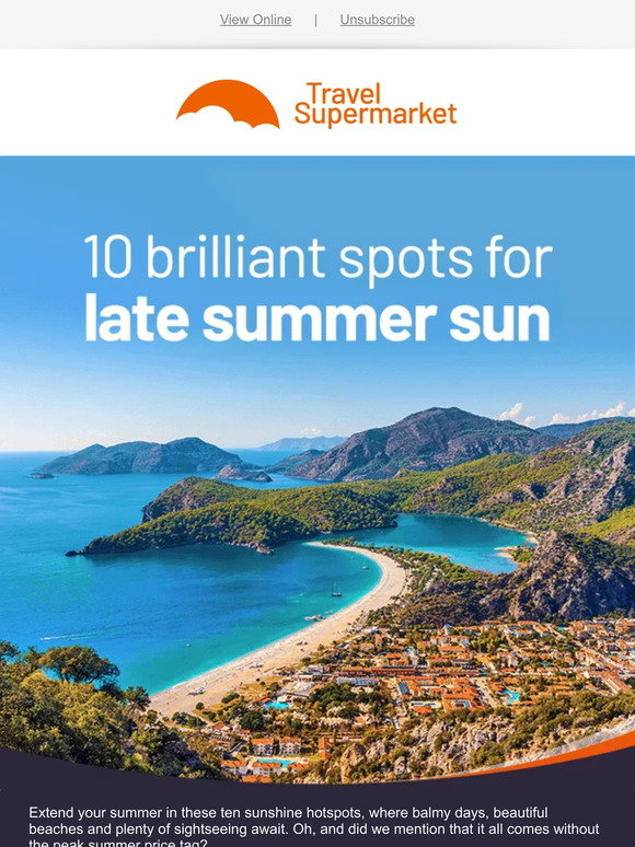 TravelSupermarket: 10 of the best destinations for late summer sunshine ...