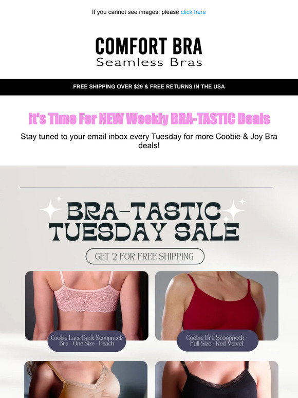 Comfort Bra: New Colors For New Bra-Tastic Deals! 😍 | Milled