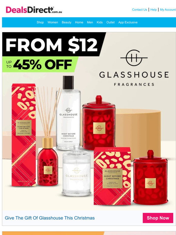 DealsDirect: Glasshouse Candles From $12 - Early Bird Christmas Special ...