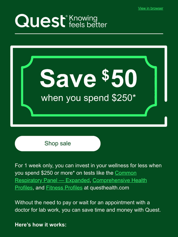 Quest: Get $50 off when you spend $250 or more | Milled