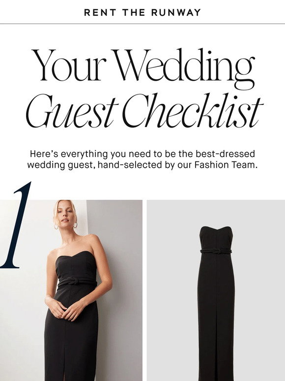 Rent the Runway : Your Wedding Guest Checklist: October Edition | Milled