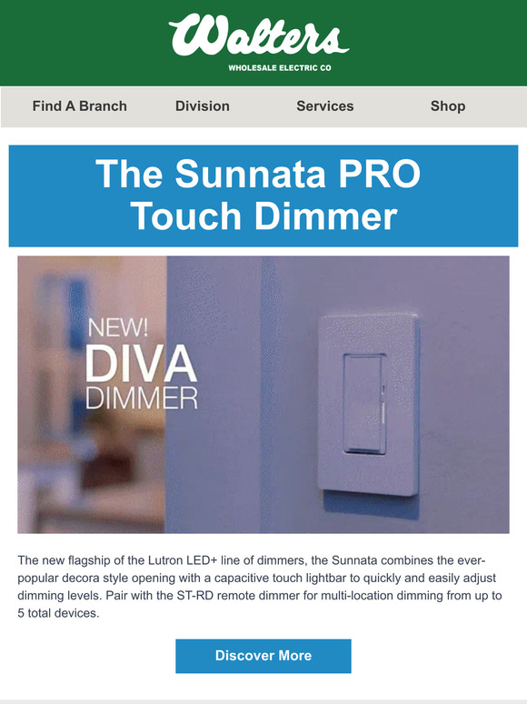 Walters Wholesale Electric: ⚡Lutron Sunnata: Flagship LED+ Dimmer with ...