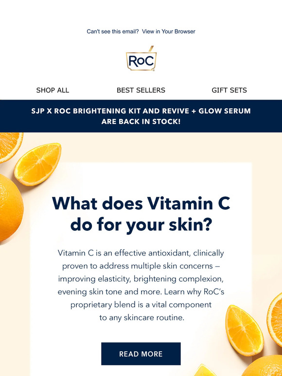 Roc Skincare: Discover the skincare power Vitamin C with SJP - Now Back ...
