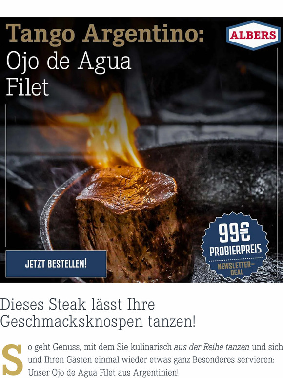 Albers Food: Tango Argentino: Ojo de Agua Filet | Milled