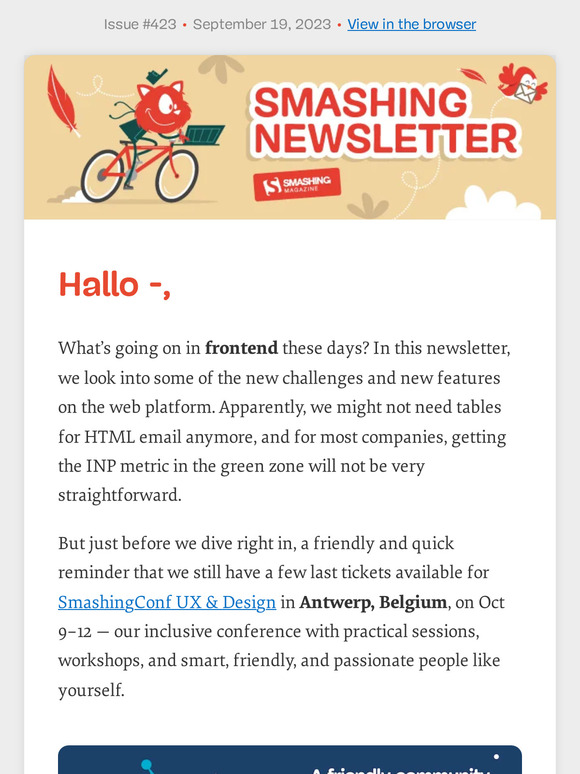 Smashing Magazine: #423: Front-End | Milled