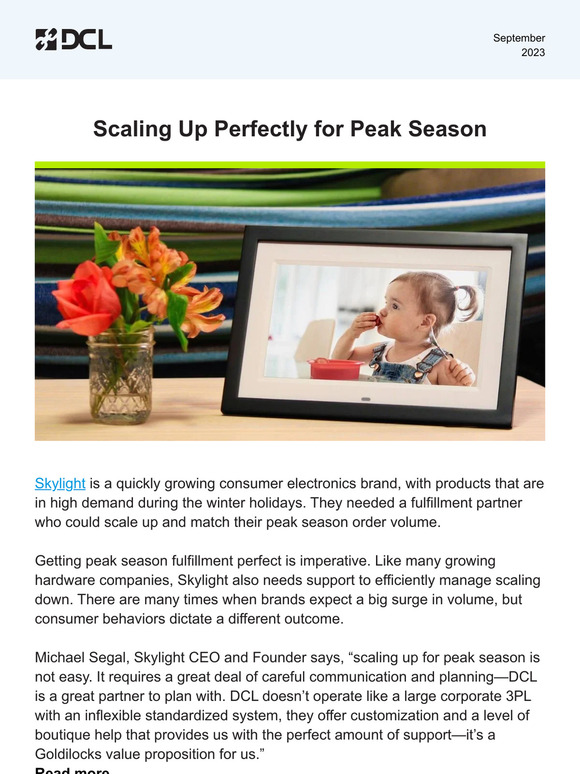 DCL Logistics: 🔗 Interactive Demand Surcharge Chart for 2023 Peak Season | Milled