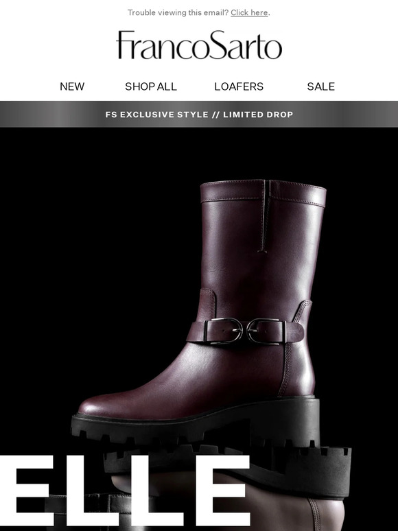 Franco Sarto: This Season’s Motto: The Elle Boot - exclusively ...