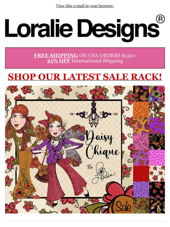 Loralie Designs: Sale at Loralie Designs - Daisy Chique 🌺 | Milled