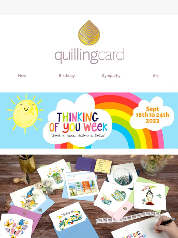 Quilling Card: Celebrating "Thinking of You" Week💌 | Milled