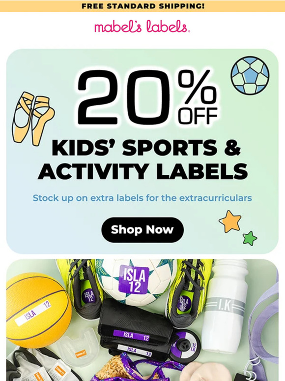 Mabel's Labels: Game On! 20% Off Kids' Activity Labels Starts Now! | Milled