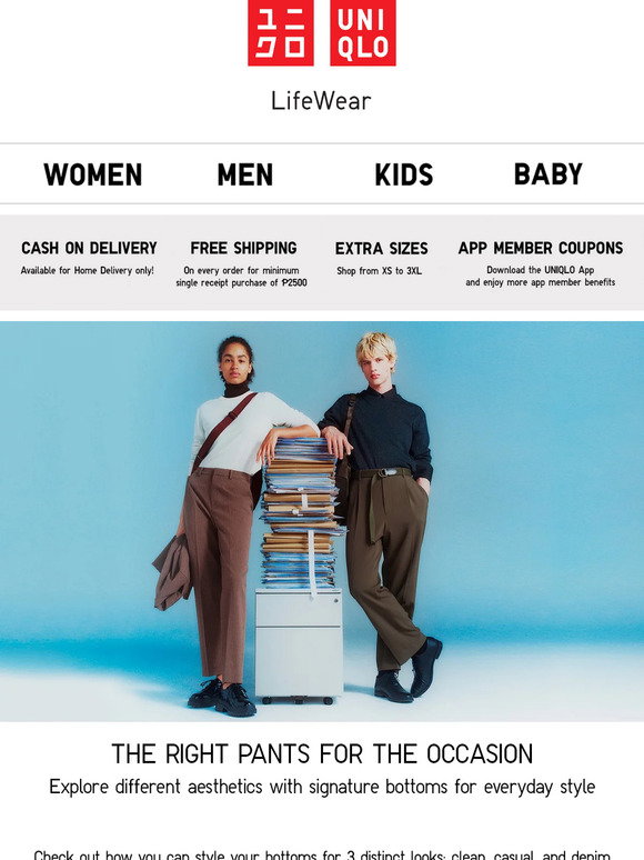 UNIQLO: Hey, find your perfect fit with new UNIQLO Bottoms | Milled