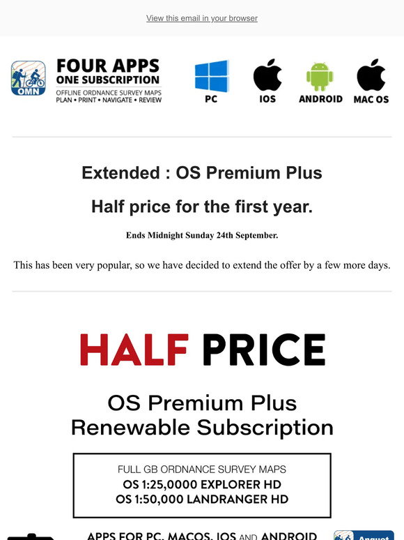 Anquet Maps: Extended : OS Premium Plus - Half price for the first year ...