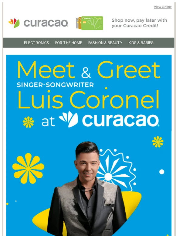 Curacao: Come meet Luis Coronel at Curacao Los Angeles! 🎤🎶 | Milled
