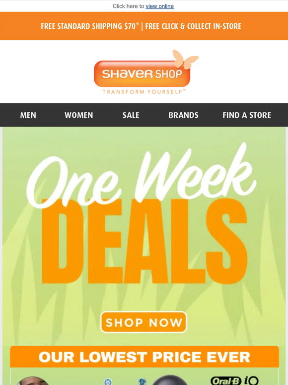 Shaver Shop: ⏳🏃Get In Quick - These Limited Time Deals Must End Monday ...