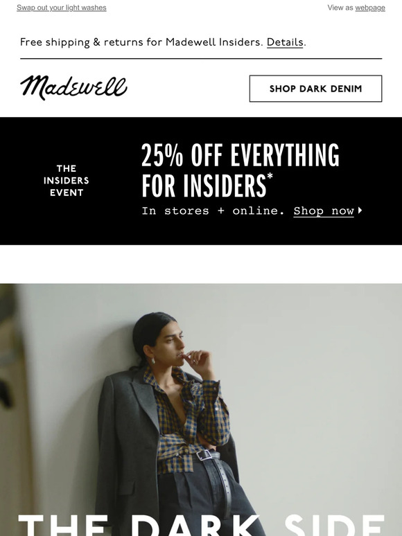 Madewell Email Newsletters: Shop Sales, Discounts, and Coupon Codes