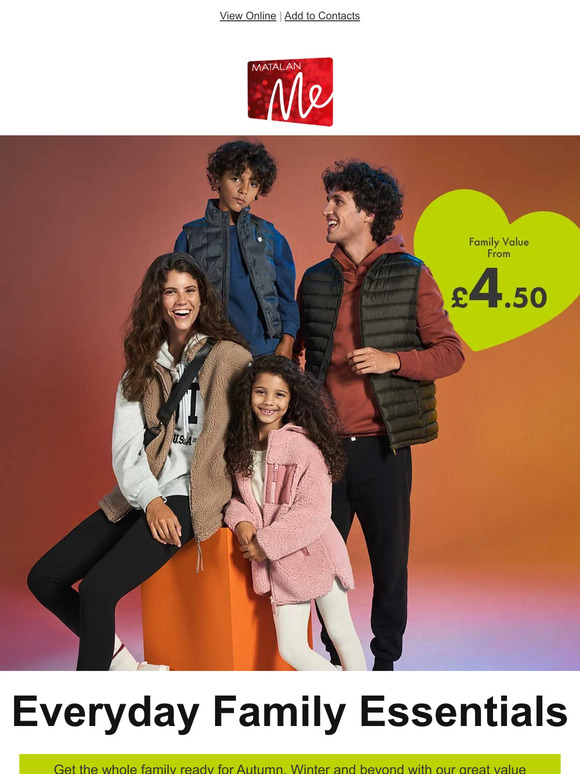 Matalan: Everyday essentials for the whole family 💚 | Milled
