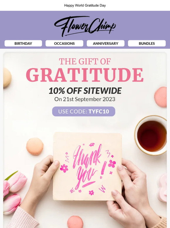 Flower Chimp: 10% OFF To Say Thank You 💖 | Milled