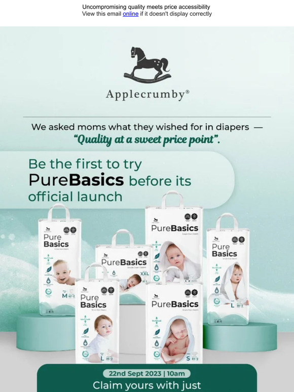 Applecrumby & Fish: Ready for the value of RM1? Get PureBasics diapers ...