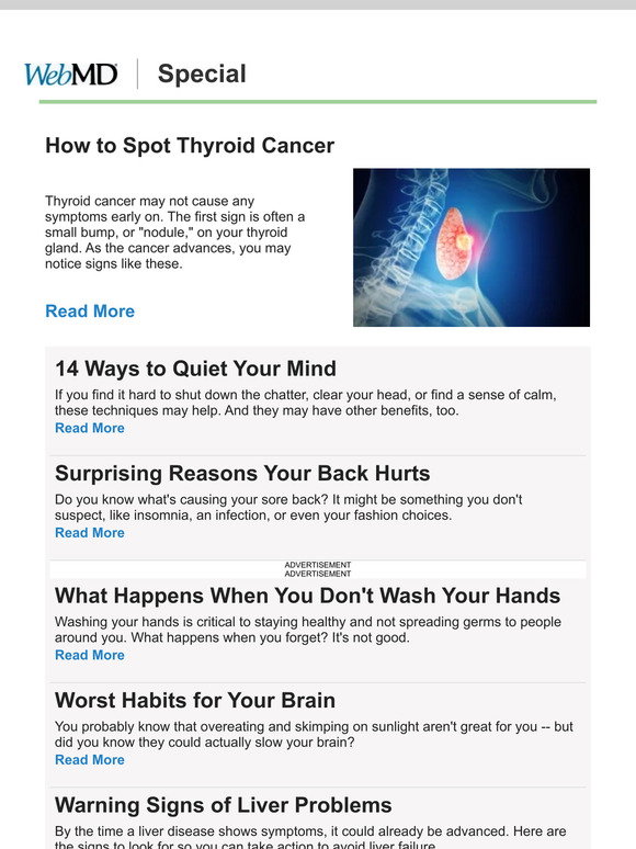 WebMD: How to Spot Thyroid Cancer | Milled
