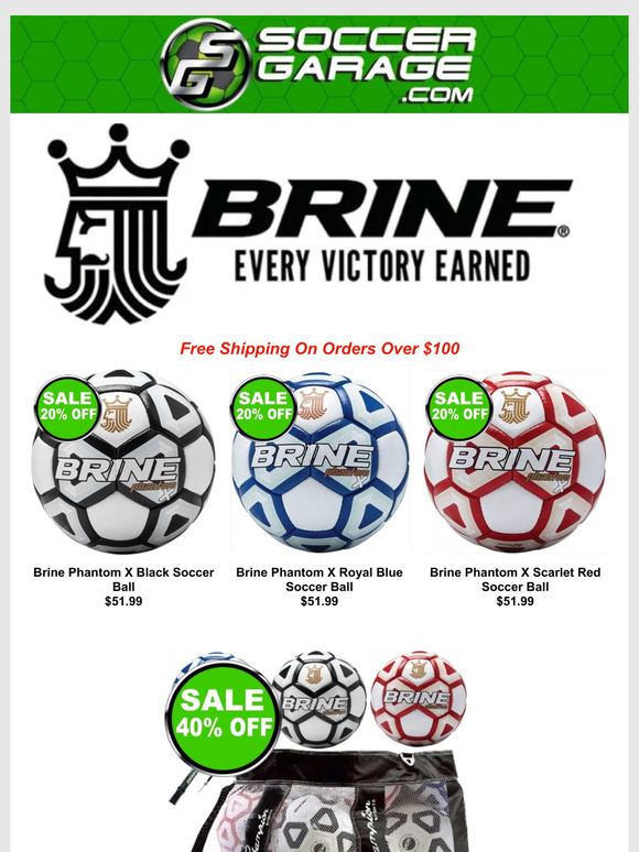 SoccerGarage: ⚽ Brine Phantom Soccer Balls | All Colors in Stock Now ⚽ ...