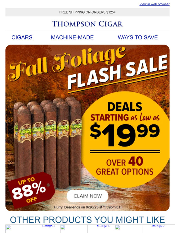Thompson Cigar: Enjoy The Fall Foliage With A Cigar! | Milled