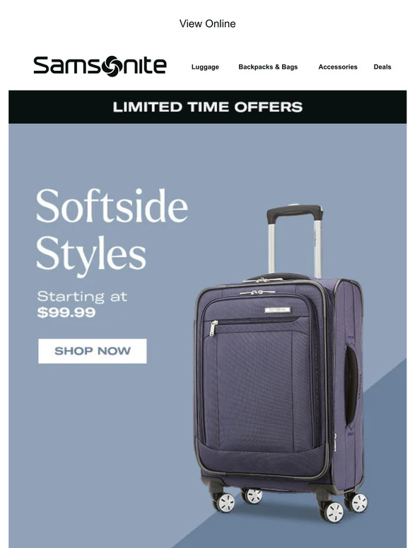 Samsonite: Limited Time Offers You Can't Miss | Milled