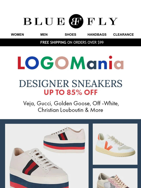 Bluefly: Iconic Logos for Your Sneakers, Sunglasses & More | Milled