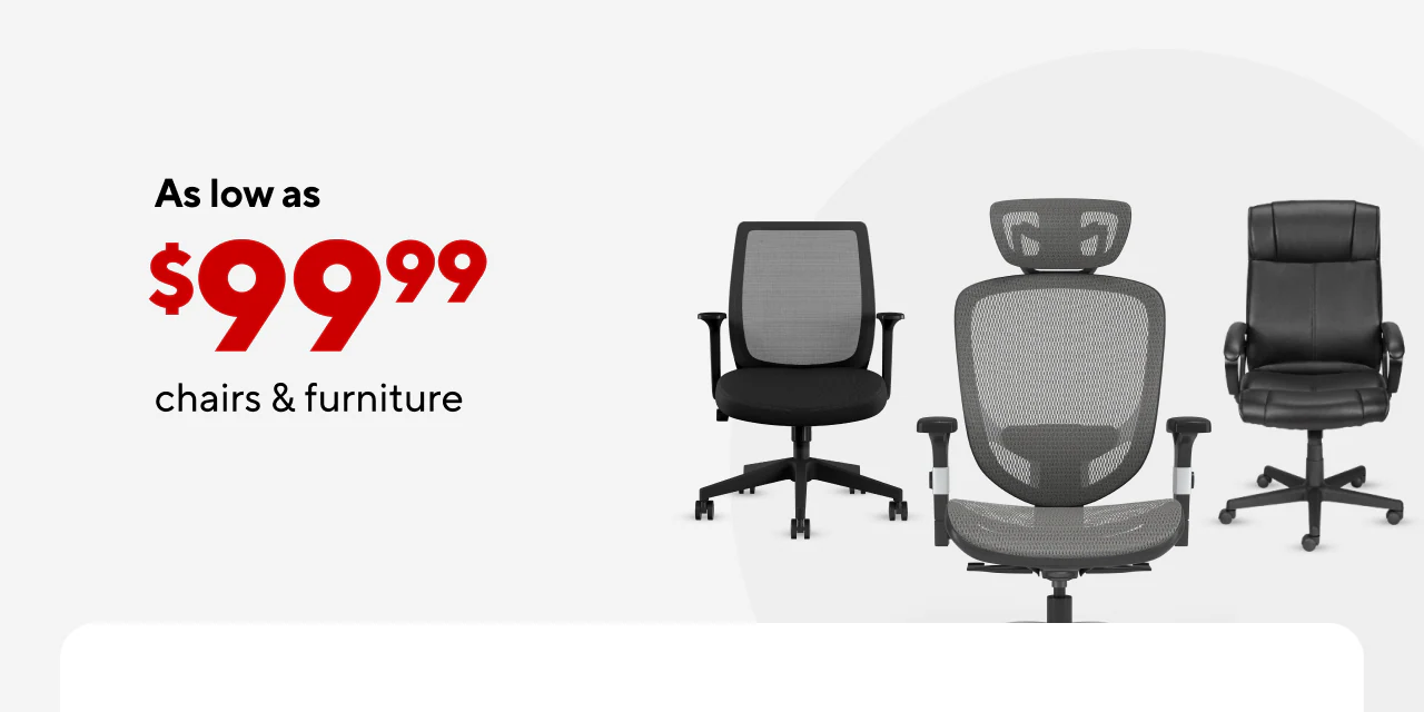 Staples: You've scored select chairs and furniture as low as $99.99 ...