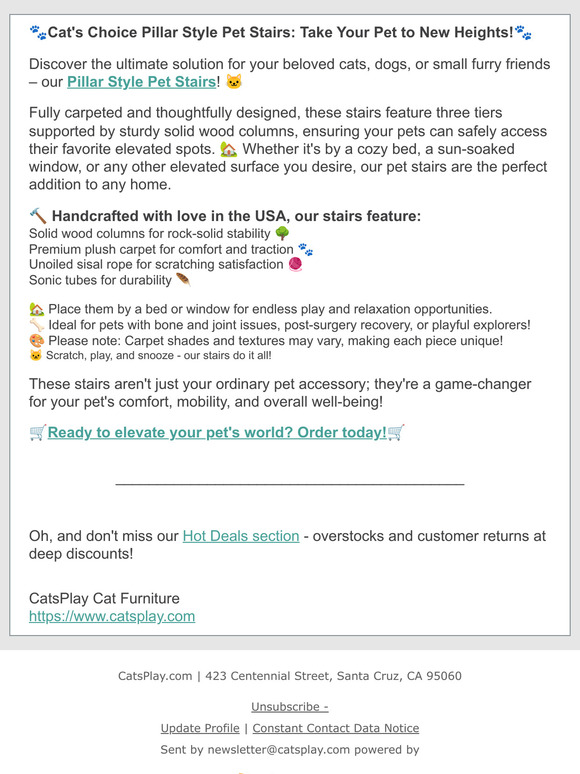 CatsPlay: 🐾Cat's Choice Pillar Style Pet Stairs: Take Your Pet to New ...