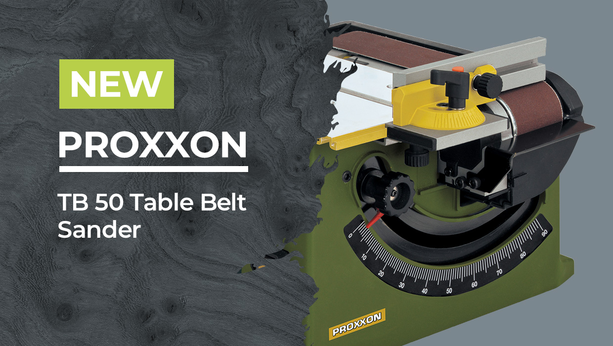 Axminster Tools: NEW PROXXON TB 50 Table Belt Sander | Milled