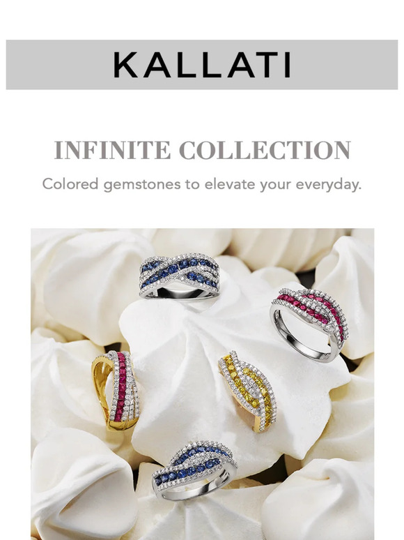 Kallati: Infinite: Colored gemstones and diamonds. | Milled