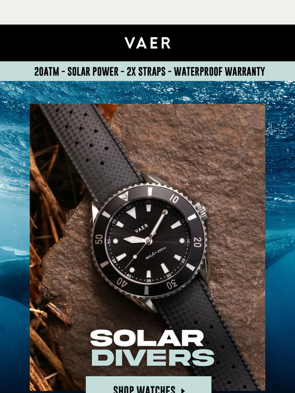 Vaer Watches: 6x Key Features of Our Solar Divers | Milled